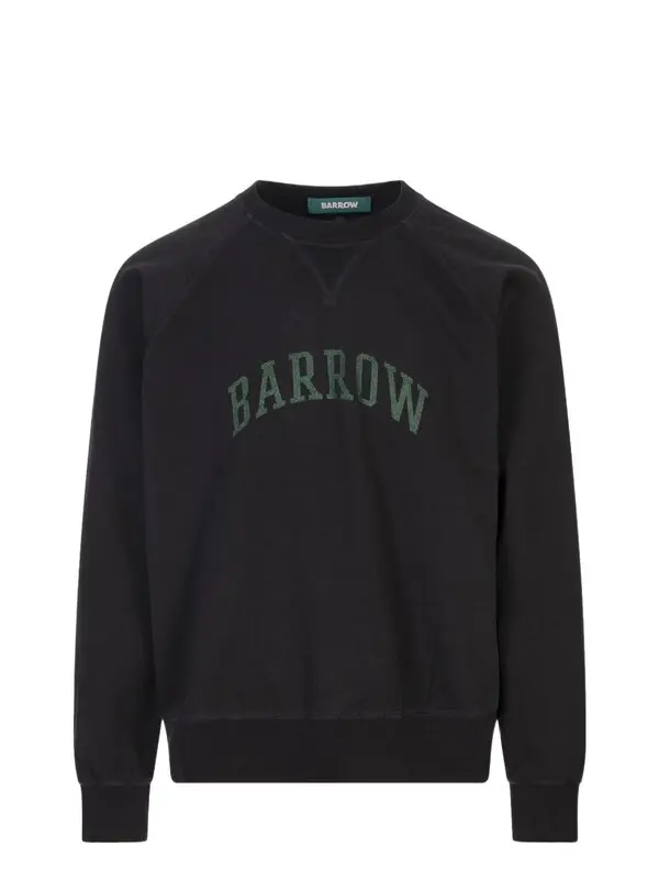 BARROW Glitter Logo Sweatshirt - Black