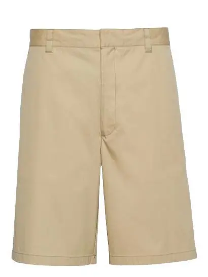 Prada Logo-patch Shorts - Rope Ash