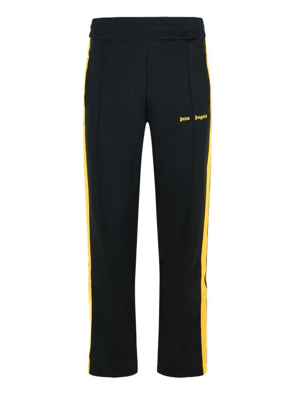 Palm Angels Logo-embroidered Side-stripe Track Pants - Black