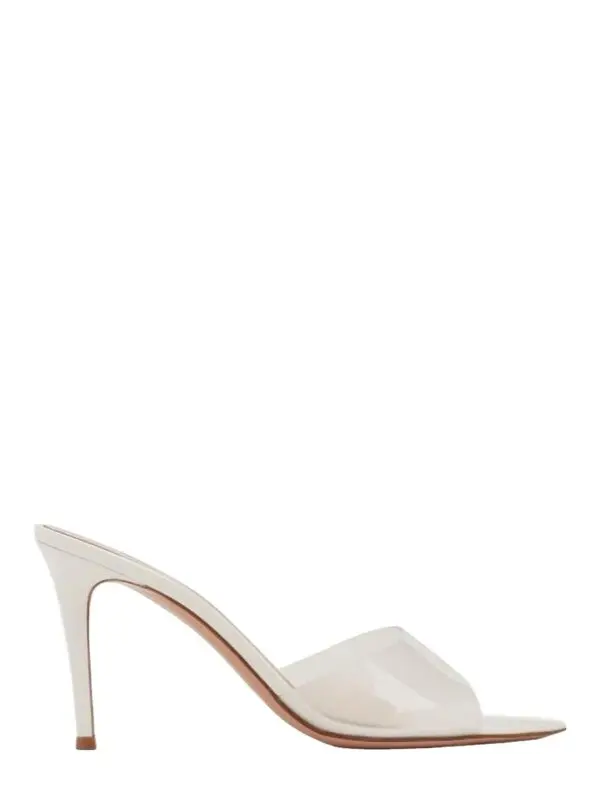 GIANVITO ROSSI Logo High-heeled Sandals - White
