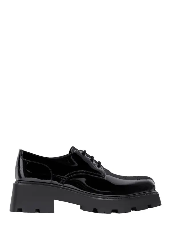 Celine Triomphe Rangers Derby In Patent Calfskin - Black