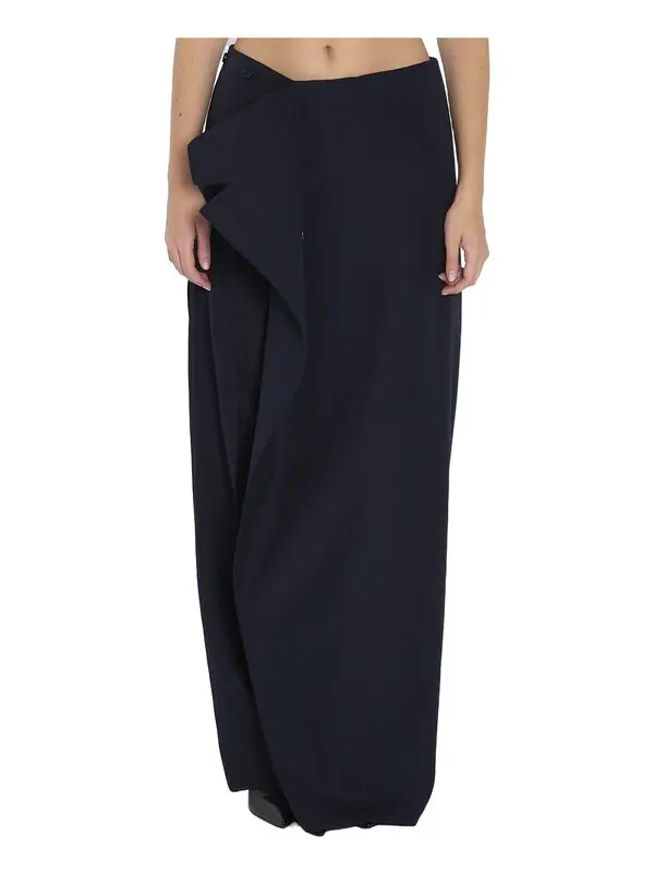 JEAN PAUL GAULTIER The Wraparound Pant Skirt - Black