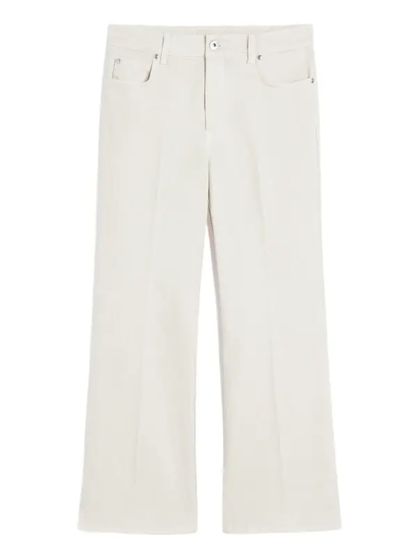 Max Mara Cotton Bull Denim Jeans - Ivory