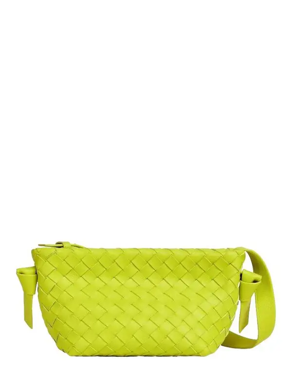 Bottega Veneta Tie Intrecciato Shoulder Bag - Lemon Kiwi Green