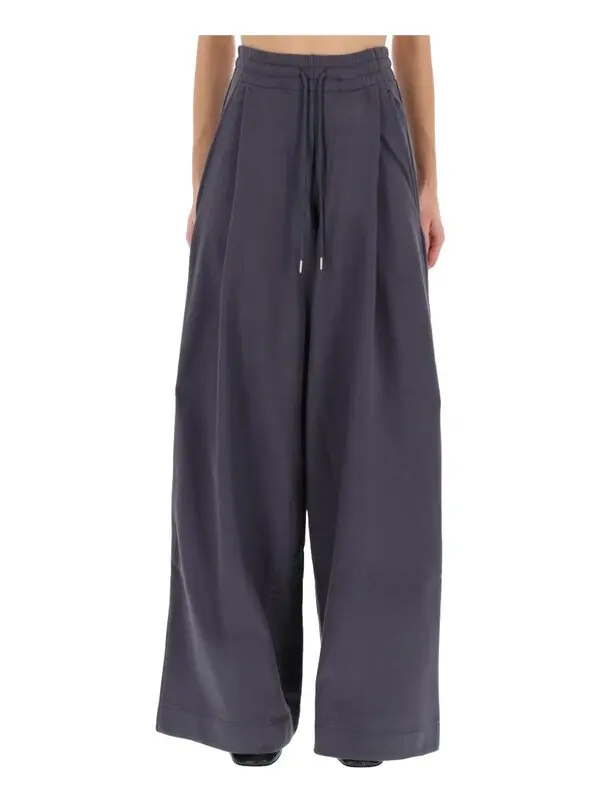 Dries Van Noten Loose Fit Pleated Sweatpants - Black