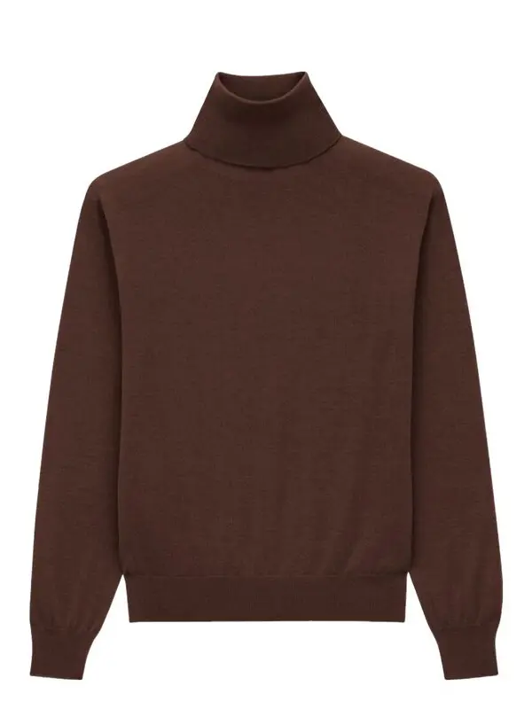 Saint Laurent Turtleneck Long-sleeved Jumper - Red