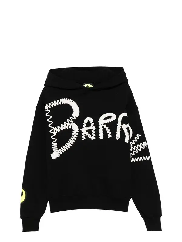 BARROW Raised-logo Hoodie - Black