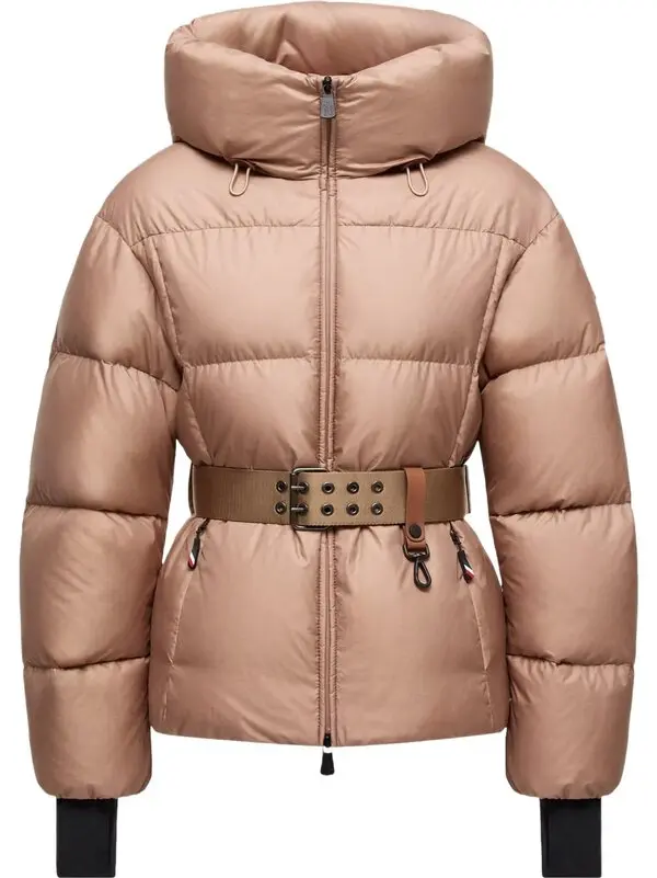 Moncler Nisene Zip-up Belted Jacket - Pink