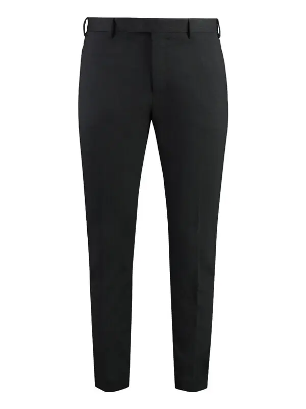 PT TORINO Wool Blend Slacks - Black
