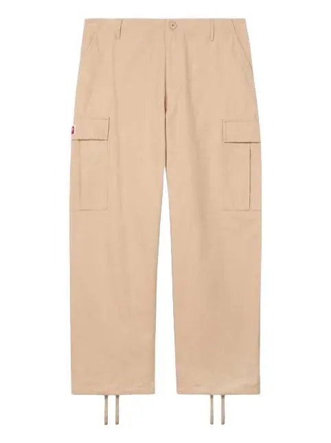 Kenzo Cargo Workwear Pants With Logo Detail - Nude