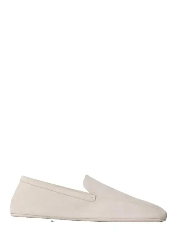 LEMAIRE Square Toe Slip-on Loafers - Light Clay Color