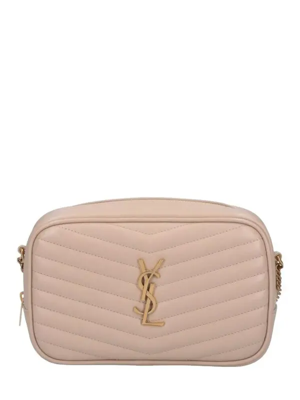 Saint Laurent Lou Mini Shoulder Bag - Dark Beige
