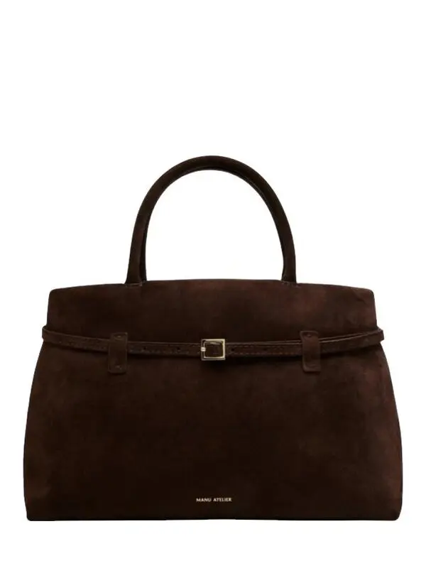 Manu Atelier Le Cambon 35 Belted Shoulder Bag - Black