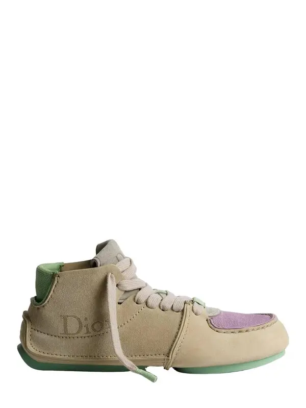 Dior Roadie Lace-up High-top Sneakers - Nude