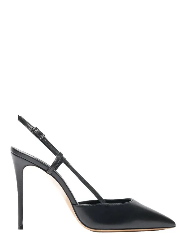 Casadei 100mm Julia Pointed-toe Slingback Heeled Pumps - Black