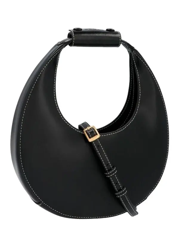 Staud Moon Leather Tote - Black