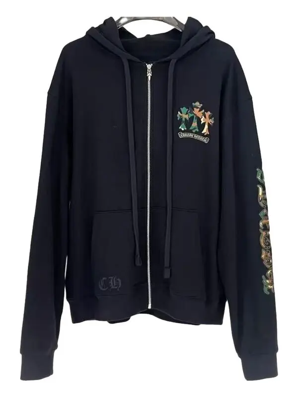 Chrome Hearts Zipper Hoodie - Black