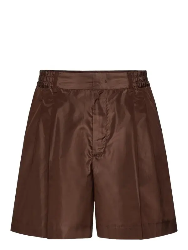 Valentino Garavani Tailored Shorts With Elasticated Waist - Brown