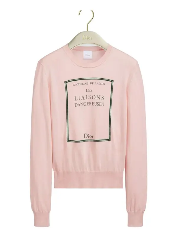 Dior Book Cover Sweater - Pink