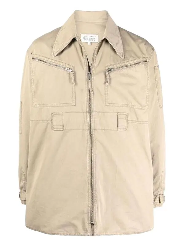 MAISON MARGIELA Long-sleeved Single-breasted Blazer - Nude