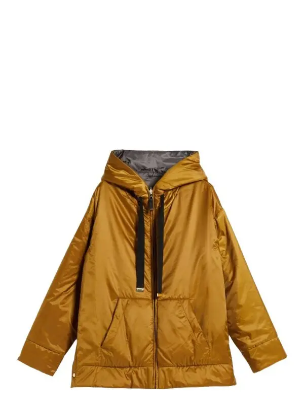 Max Mara Zipped Hooded Jacket - Brown