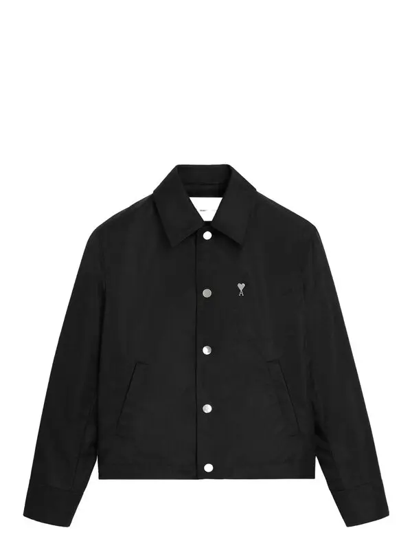 Ami De Coeur Stud Buttoned Jacket - Black