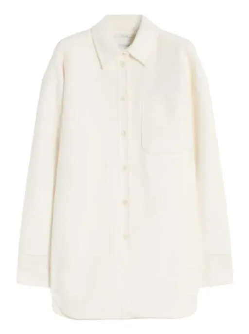 Sportmax Long-sleeved Shirt With Collar Buttons - Milk Color