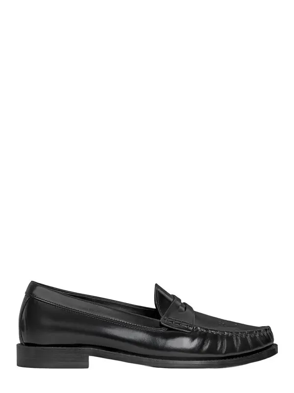 Celine Vivienne Loafer In Polished Bull - Black