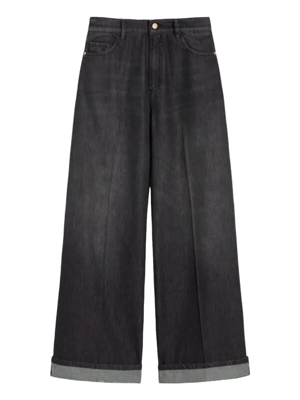 Max Mara Wide Leg Jeans - Black