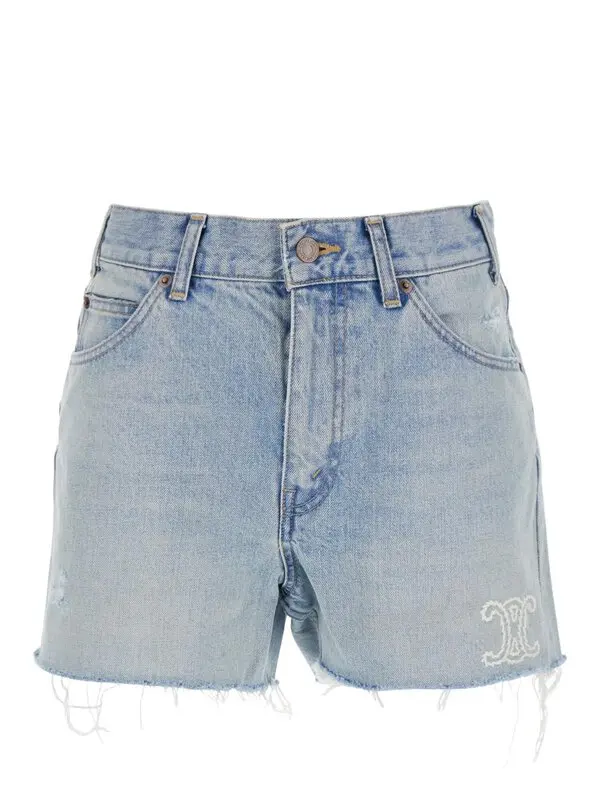 Celine Denim Shorts - Sky Blue