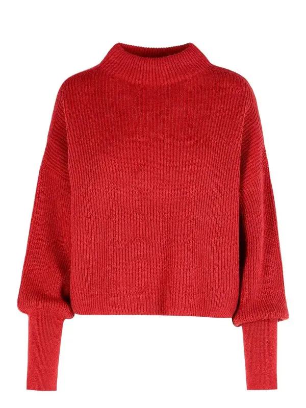 Closed Knitwear Long Sleeve Ribbed Pullover - Red