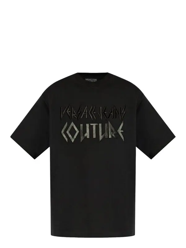 Versace Logo Graphic T-shirt - Black