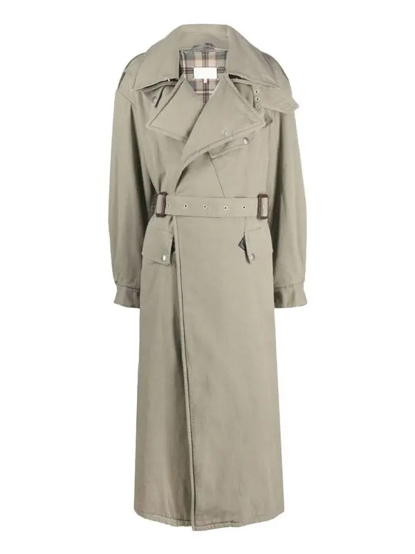 MAISON MARGIELA Deconstructed Belted Trench Coat - Nude