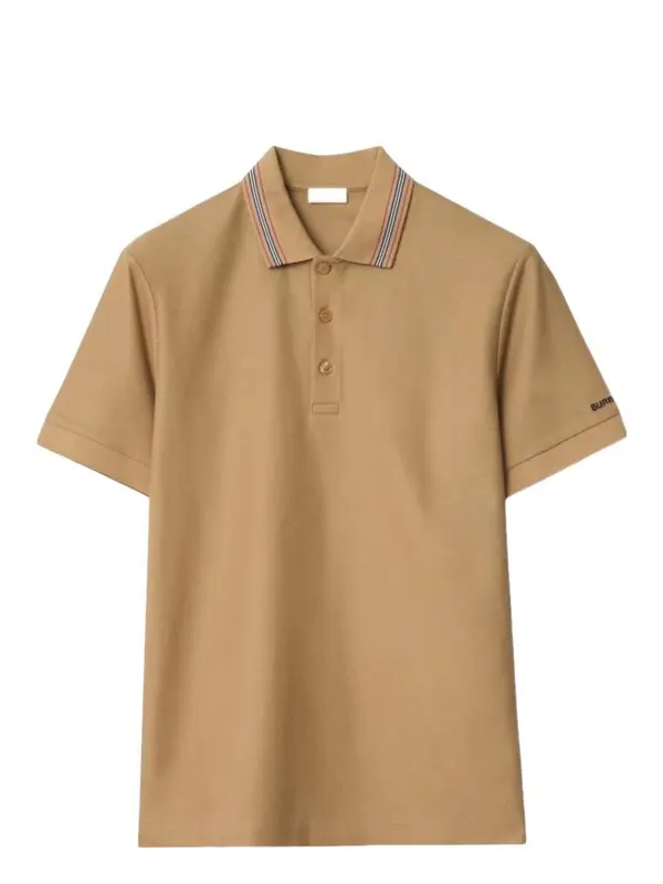 Burberry Cotton Polo Shirt - Camel