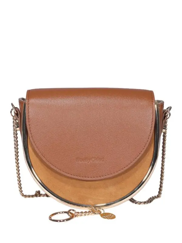 See By Chloé Mara Panelled Crossbody Bag - Brown