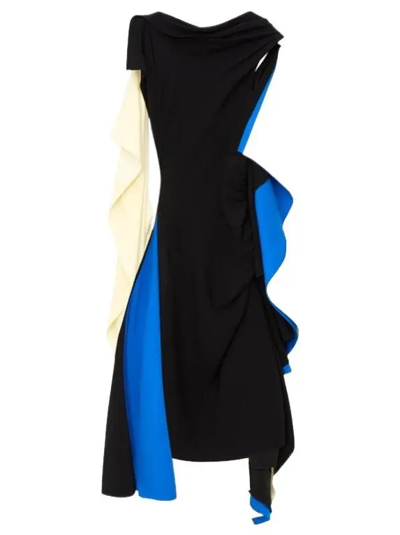 Loewe Layered Draped Dress - Black