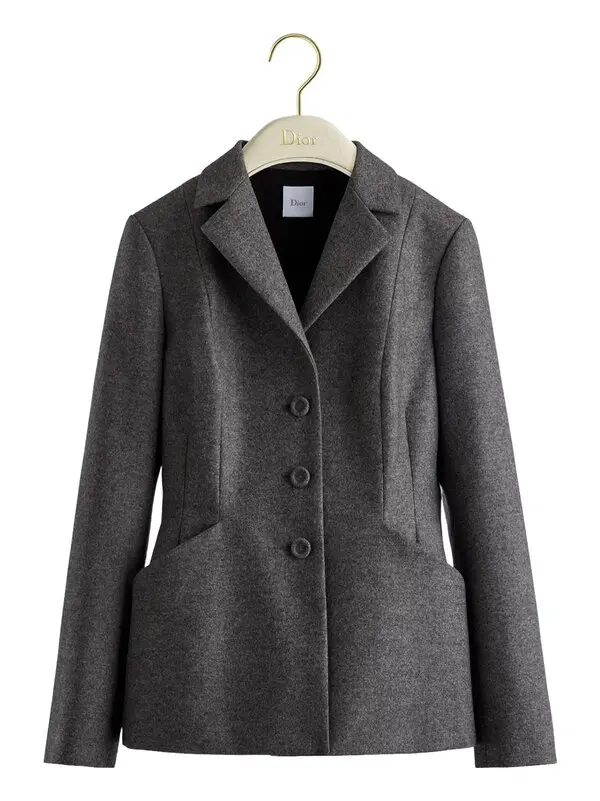 Dior Tailored Fitted Jacket - Grey