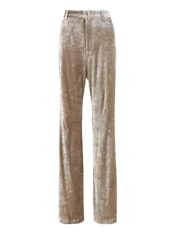 Balenciaga Wide-leg Chenille Trousers - Nude