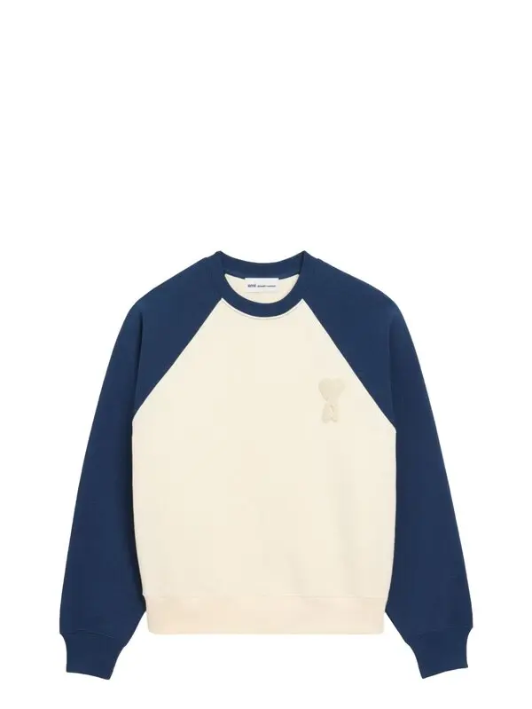 Ami De Coeur Crewneck Knitted Sweatshirt - White
