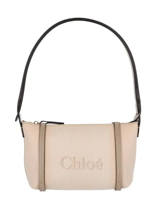 Chloé Small Canvas Shoulder Bag - Beige