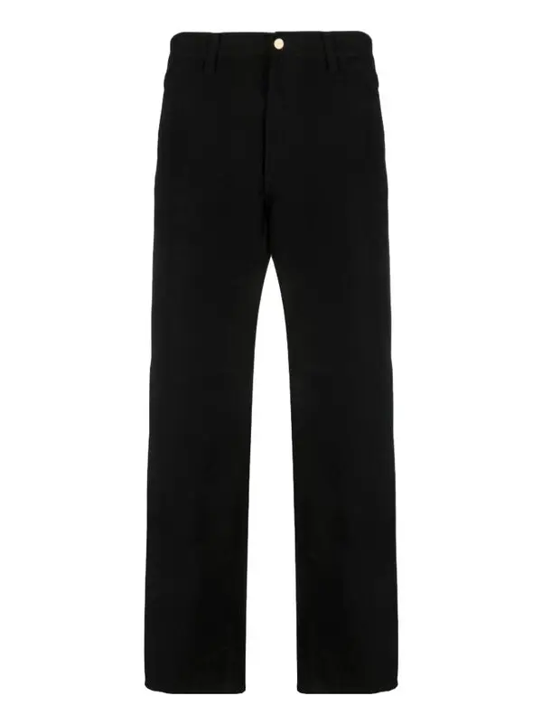 Carhartt Work In Progress Logo Patch Trousers - Black