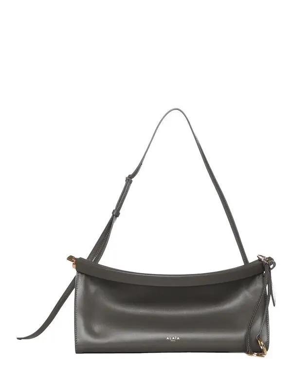 Alaïa Le Click East West Shoulder Bag - Grey