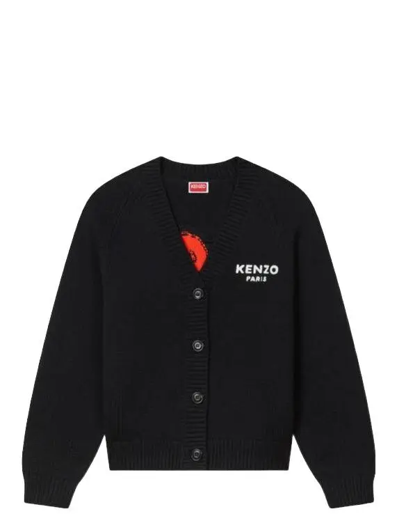 Kenzo Boke Flower" Cardigan - Black