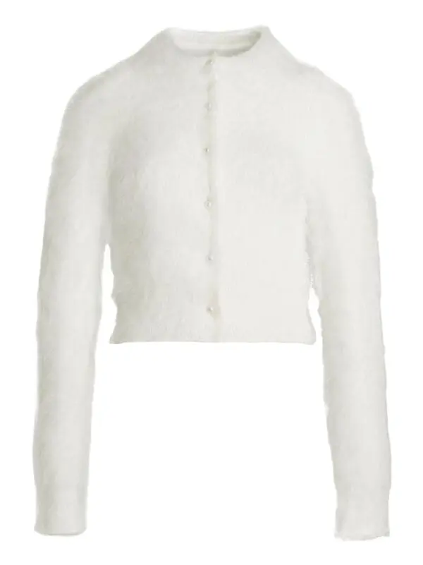 MAISON MARGIELA Four Stitches Buttoned Cardigan - White