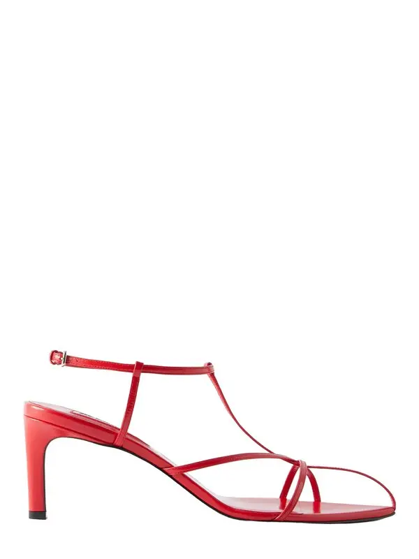 JIL SANDER Pointed-toe Heeled Sandals - Red
