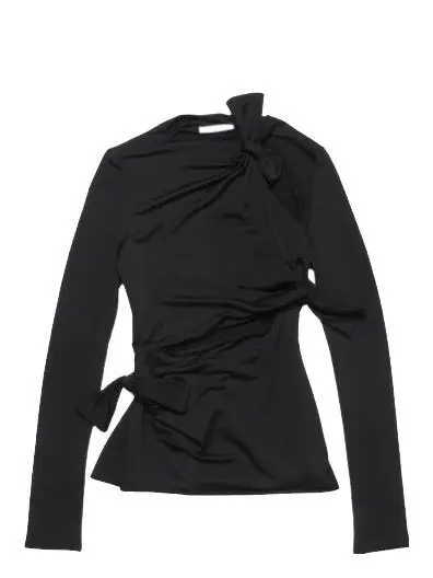 Acne Studios Long Sleeve Knot Detail Top - Black