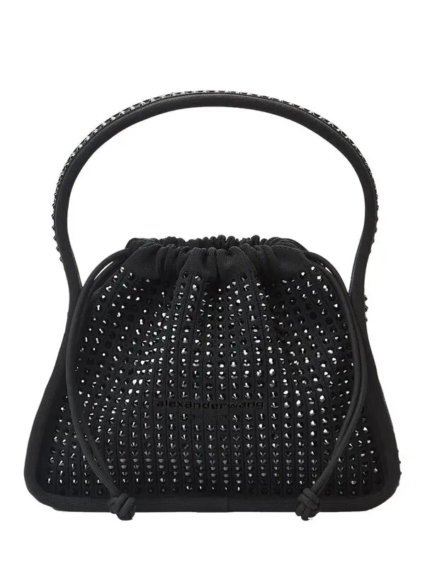 Alexander Wang Ryan Drawstring Small Shoulder Bag - Black