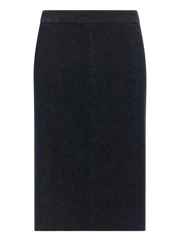 TOM FORD Stretch Denim Midi Skirt - Blue