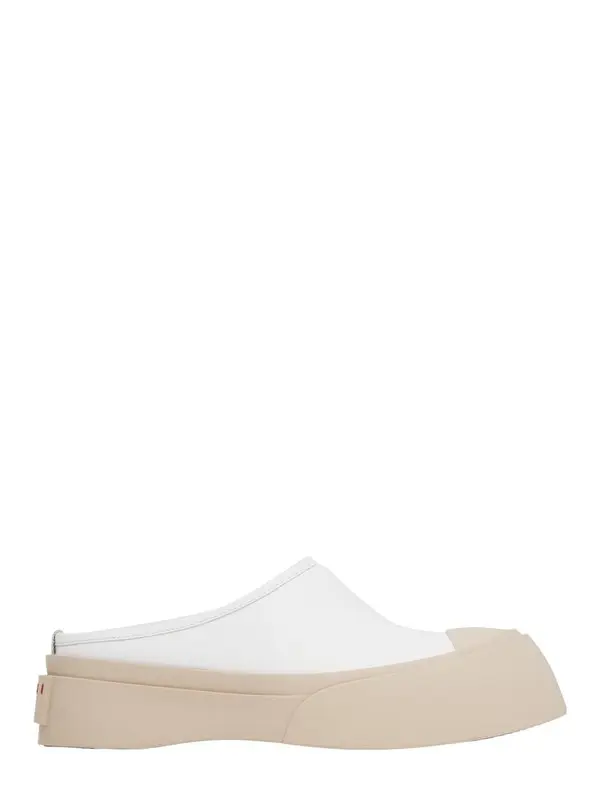 Marni Leather Mules - White
