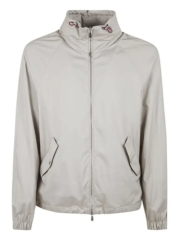 Brunello Cucinelli Zip-up Hooded Jacket - White